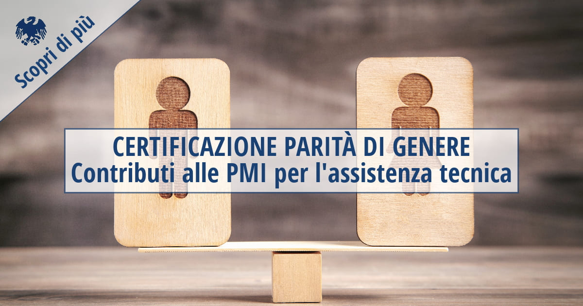 Contributi per ottenere la certificazione di parità