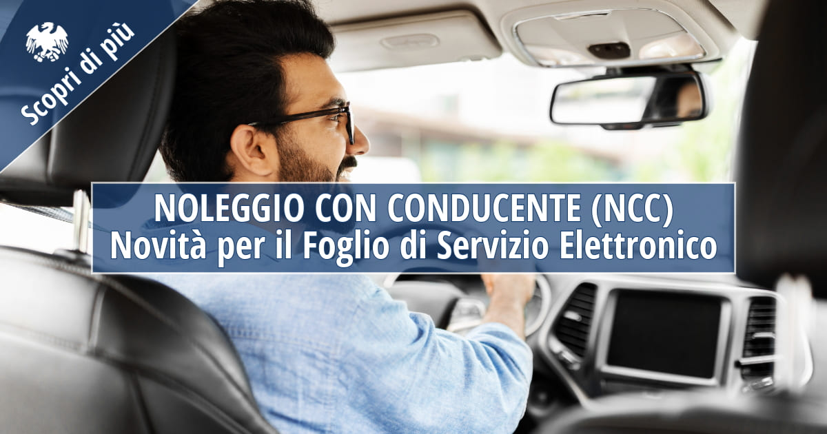 NCC - Novità per il Foglio di Servizio Elettronico - Confcommercio Cosenza